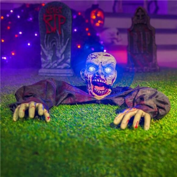 Holiday | Halloween Outdoor Decoration Animated Zombie Groundbreaker ...